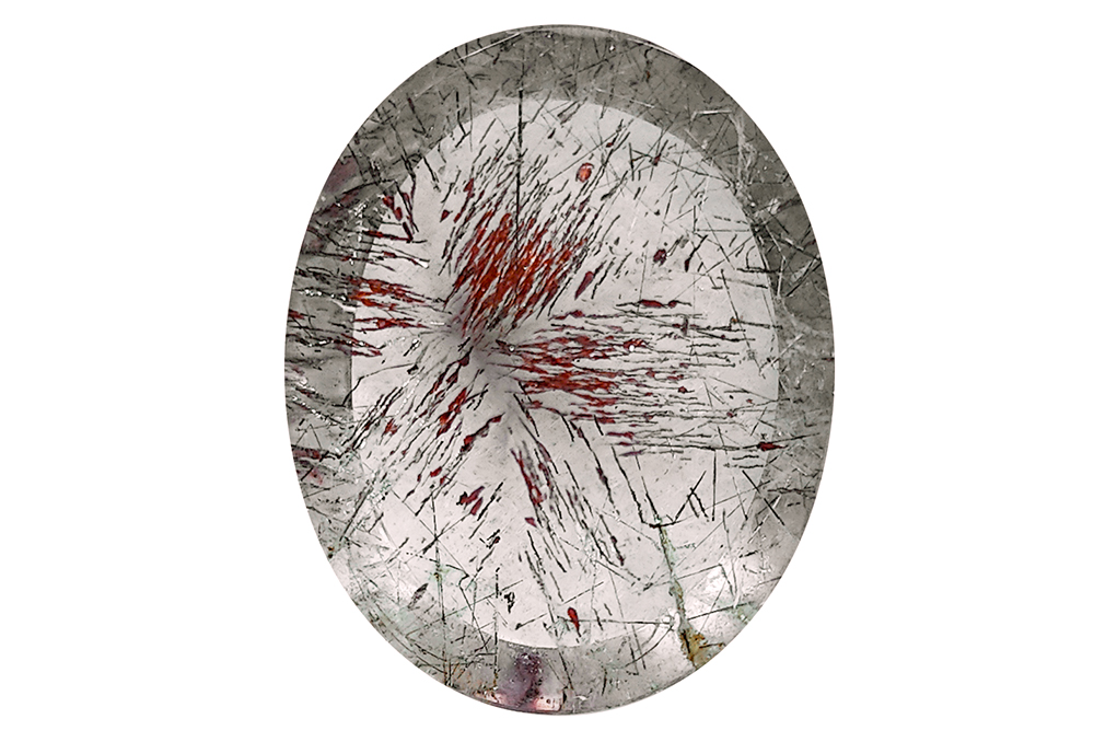 Quartz à inclusions, 16.88ct, cocochonite, super 7 - Gemfrance.com